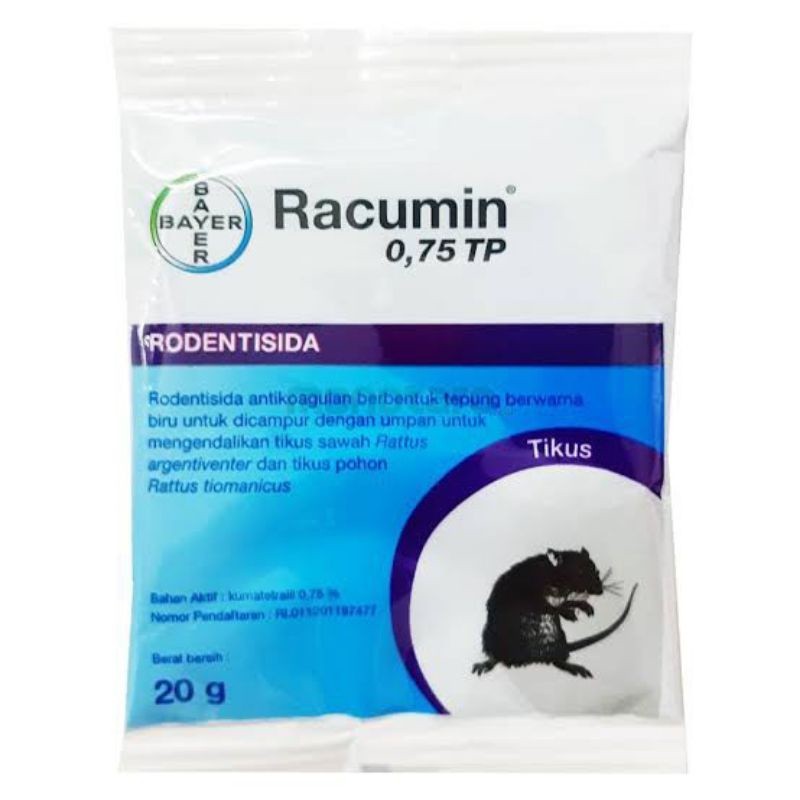 Jual SAYANK TANI RACUN TIKUS BAYER RACUMIN TRACKING POWDER 20G | Shopee ...