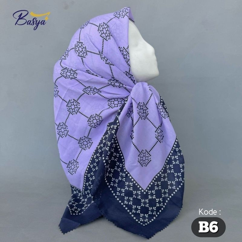 Jual (MOTIF BARU) •KODE B•kerudung segi empat voal premium•segi empat ...