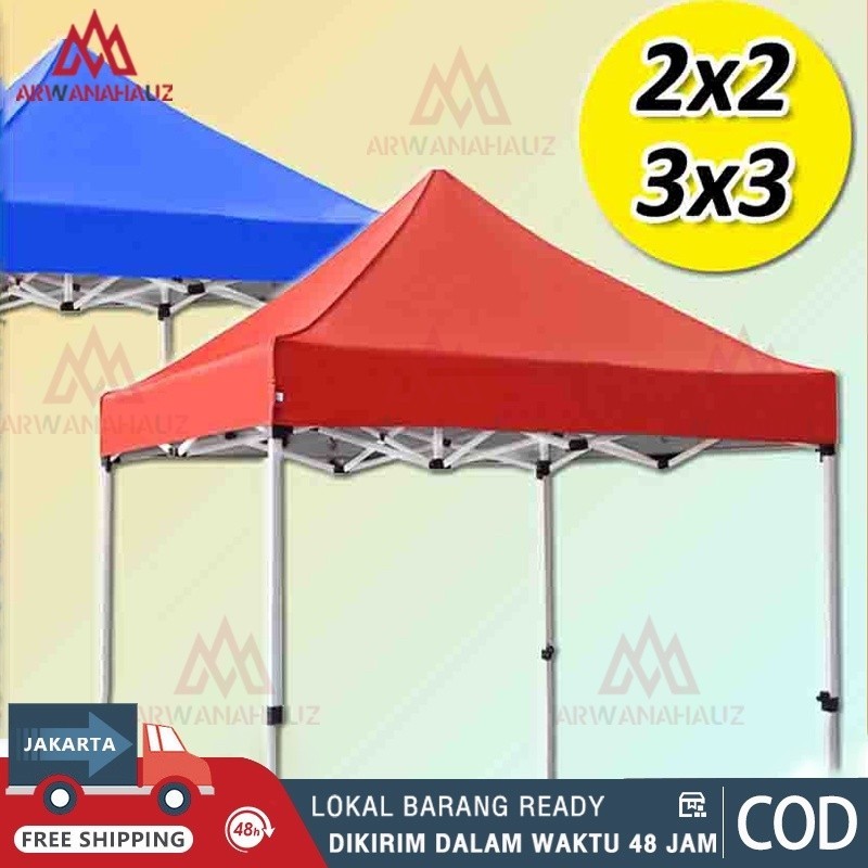 Jual Terpal Atap Tenda Lipat 2x2/3x3 (Bahan Polyester 420D) Anti Air ...