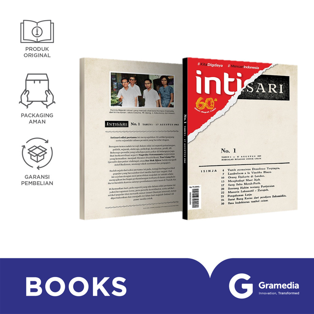 Jual Majalah Intisari 1963 Edisi Perdana Republished Ii | Shopee Indonesia