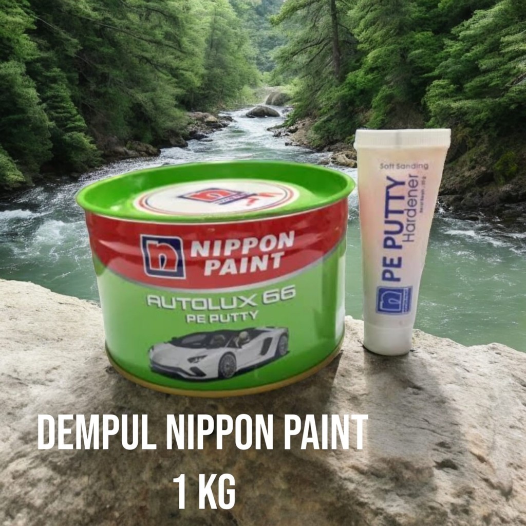 Jual Dempul Nippon paint Autolux 66 PE Putty 1 kg, Dempul Mobil, Dempul ...