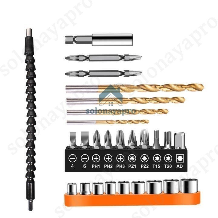 Jual Mata Shock, obeng, mata bor, Roofing set 27pc Shock Baja Ringan ...