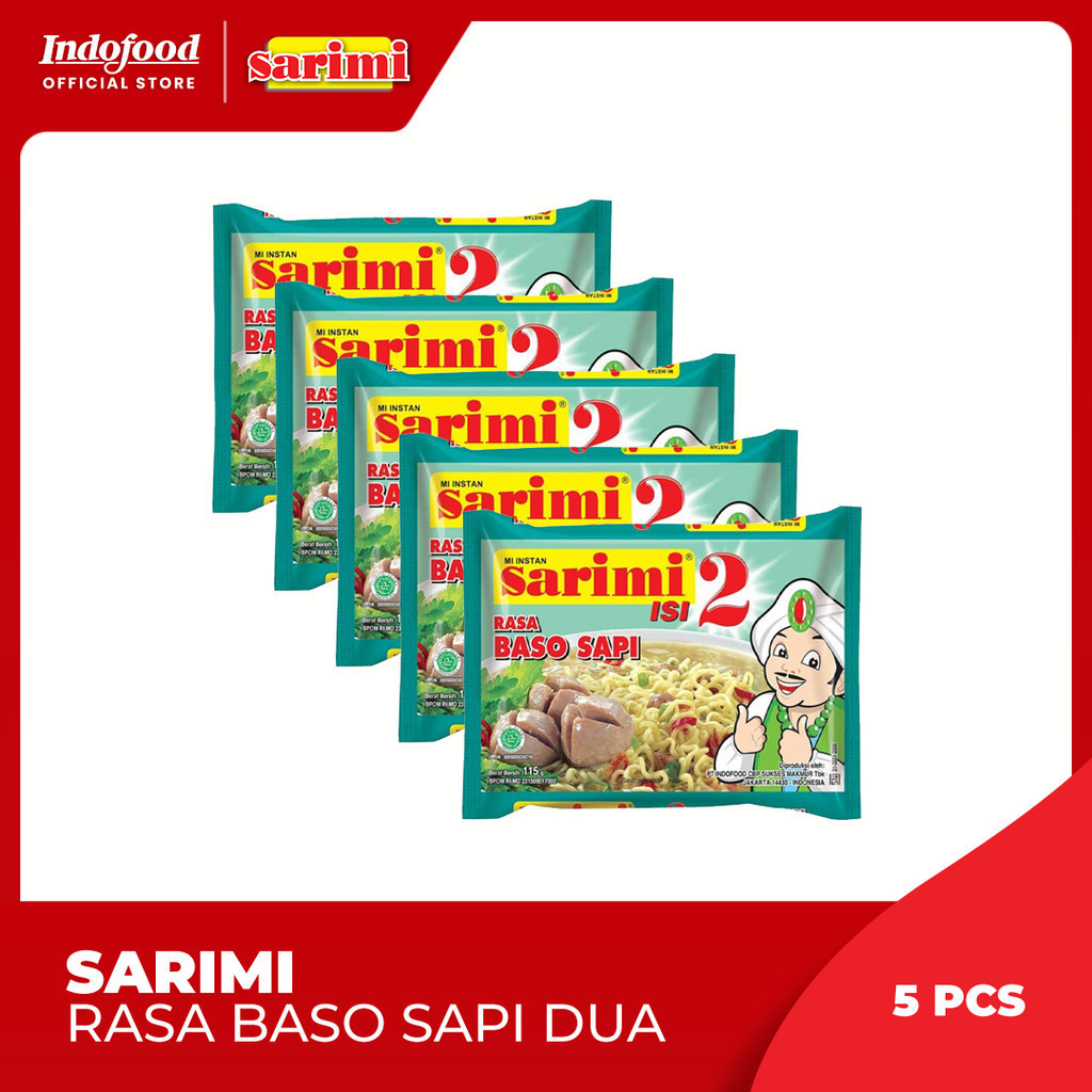 Jual 5 Pcs - Sarimi Rasa Baso Sapi Dua | Shopee Indonesia