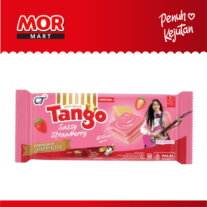 Jual TANGO Wafer Sassy Strawberry 35gr Exclusive JKT48 | Shopee Indonesia