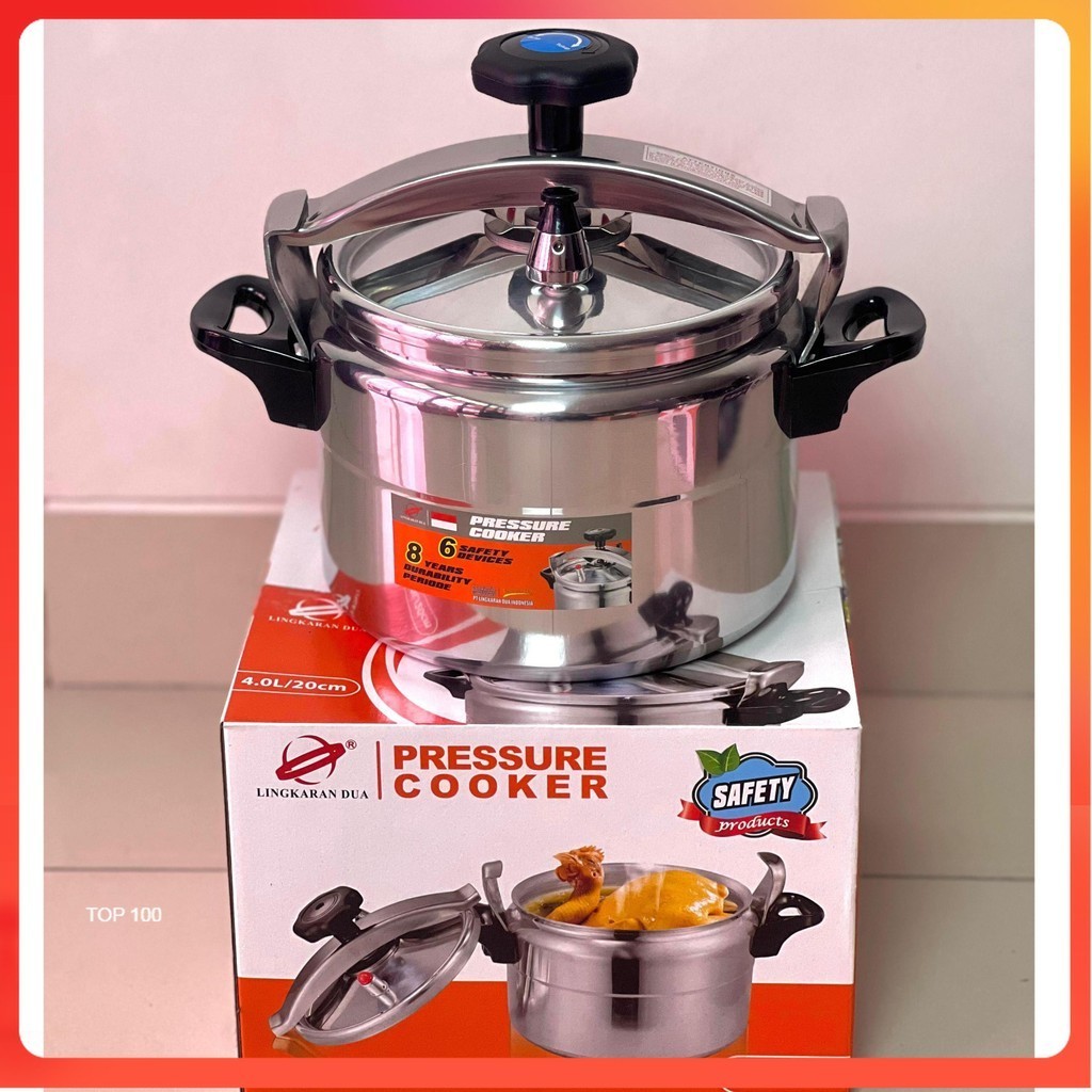 Jual Panci Presto 4 Liter Murah Presto Daging Alumunium Stainless Bagus Tebal Pelunak Daging ...