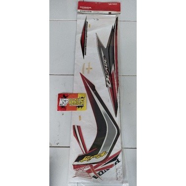 Jual Striping Motor Honda Blade new Kanan Merah Hitam 2011 / 2012 ...
