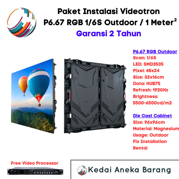 Jual TC99 Paket LED Videotron P6.6 P6 Outdoor Kabinet Cabinet Die Cast 96x96 | Shopee Indonesia