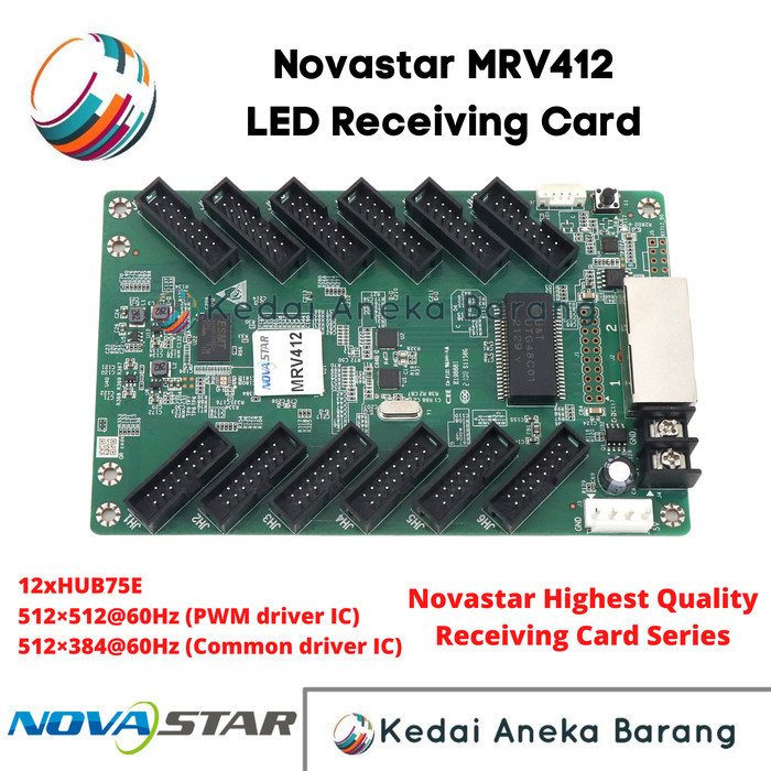 Jual TC99 Novastar MRV412 LED Receiving Card RC Videotron HUB75 MRV336 ...