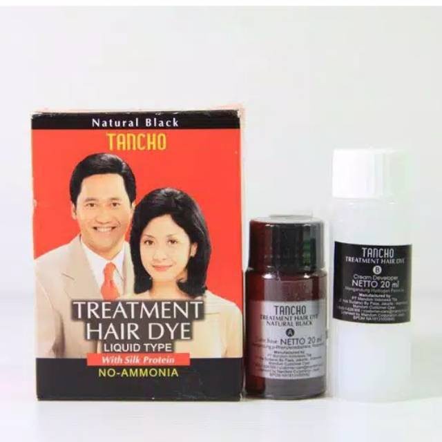 Jual 𝐑𝐀𝐃𝐘𝐒𝐀 - TANCHO Semir Rambut Warna Hitam Cair / Black 40 ML ...