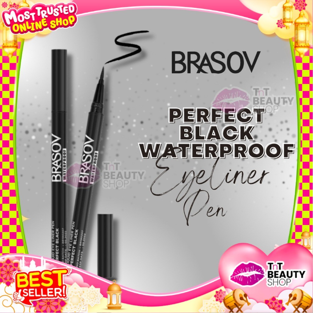 Jual BRASOV Perfect Black Waterproof Eyeliner Pen | Eyeliner - TnT ...