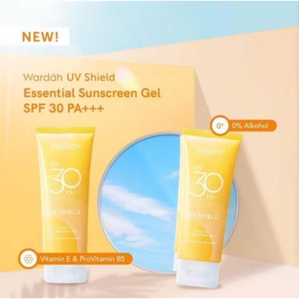 Jual Wardah UV Shield Essential Sunscreen Gel SPF 30 PA +++ 40 ml- | Shopee Indonesia