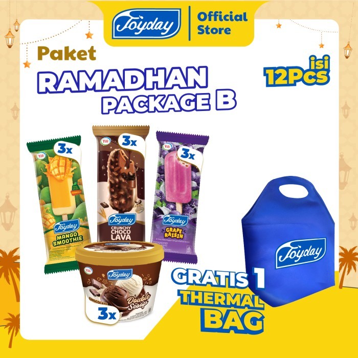 Jual GRATIS TAS Joyday Ice Cream PAKET RAMADAN B - Isi 12 pcs Es Krim ...
