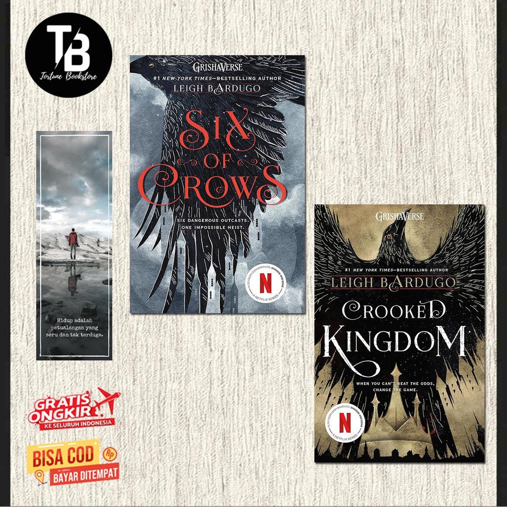 Jual Six of Crows by Leigh Bardugo (2 book series English Version ...