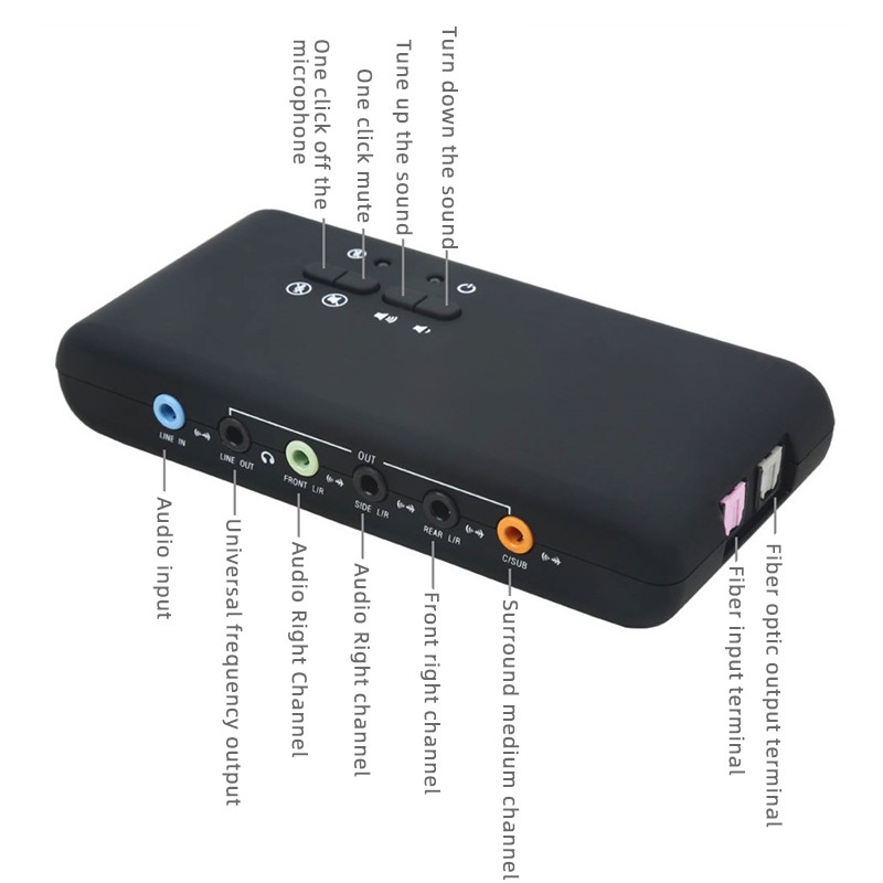 Jual XT-XINTE Professional USB Sound Card 7.1 Stereo Optical External ...