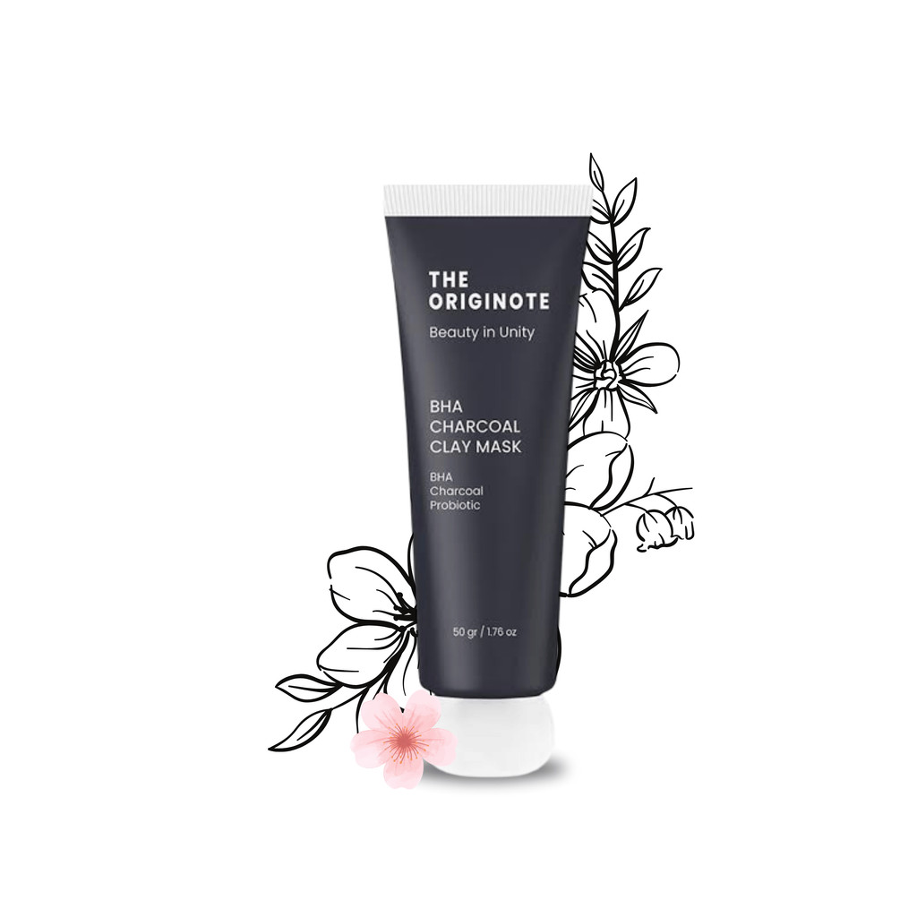 Jual The Originote BHA Charcoal Clay Mask/ Masker Wajah Exfoliasi ...
