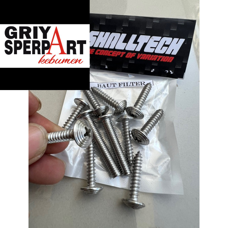 Jual baut filter aerox new custome asli stenlis anti karat | Shopee Indonesia