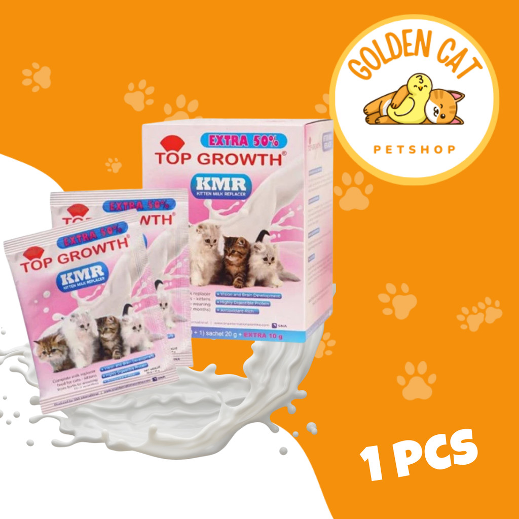Jual Top Growth Kitten Cat Milk Susu Anak Kucing 1 Sachet 30 Gram ...