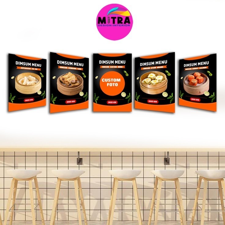 Jual Hiasan Dinding Menu Dimsum Poster Cafe hiasan rumah makan Cafe ...