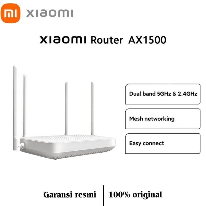 Jual Xiaomi router AX1500 / Mi router | Wifi 6 - 1500 Mbps | Mesh ...