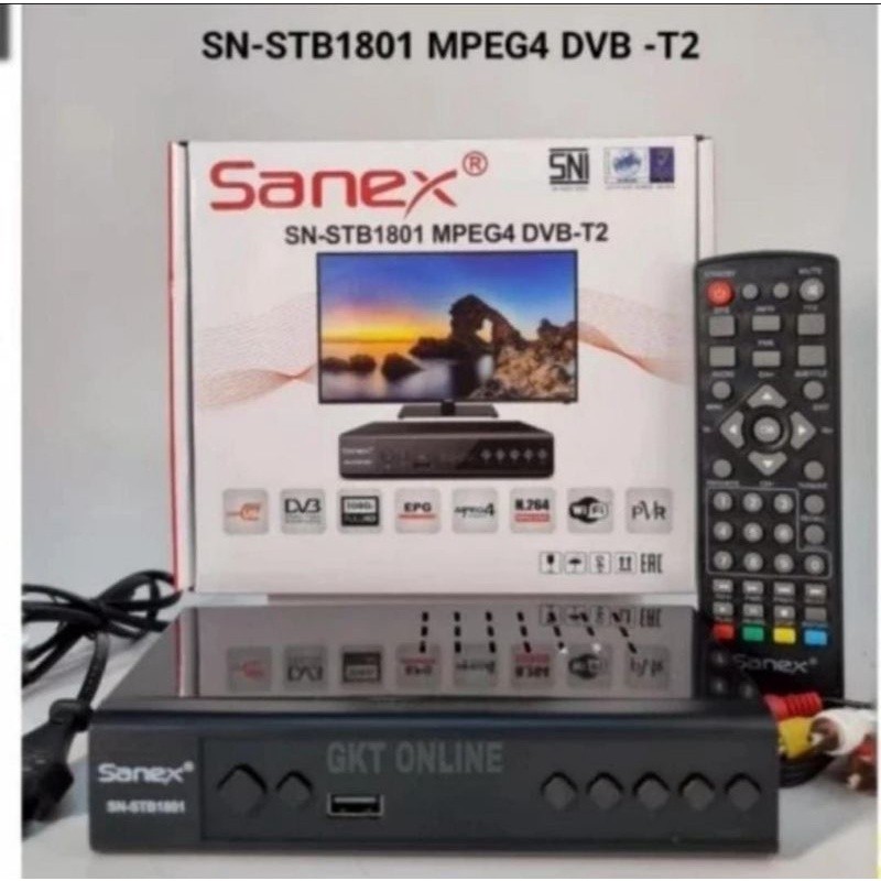 Jual DIGITAL STB T2 SANEX SN-STB1801 BISA BUAT TV TABUNG/LCD/SMART TV ...