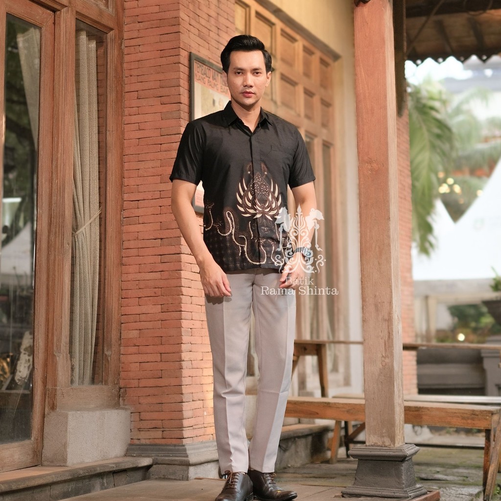 Jual Batik Rama Shinta Motif Candra Kemeja Batik Lengan Panjang Pendek ...