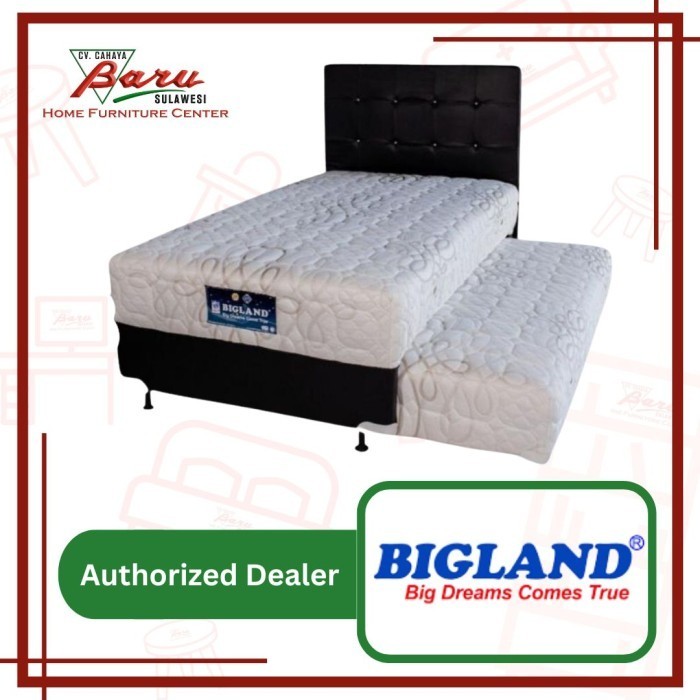 Jual SET Spring Bed 2 in 1 / Twin BIGLAND Deluxe Sandaran Paris ...
