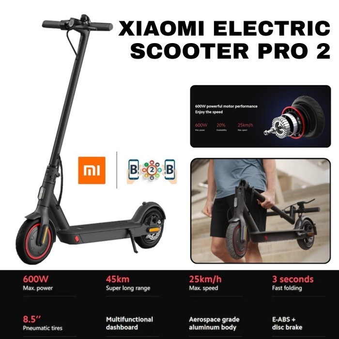 Jual XIAOMI ELECTRIC SCOOTER PRO 2 - MI Kick Scooter Skuter Elektrik ...