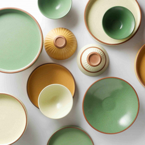 Jual Brewsuniq - Vestige-Pine Glaze Dinnerware / Piring Mangkok Cafe ...