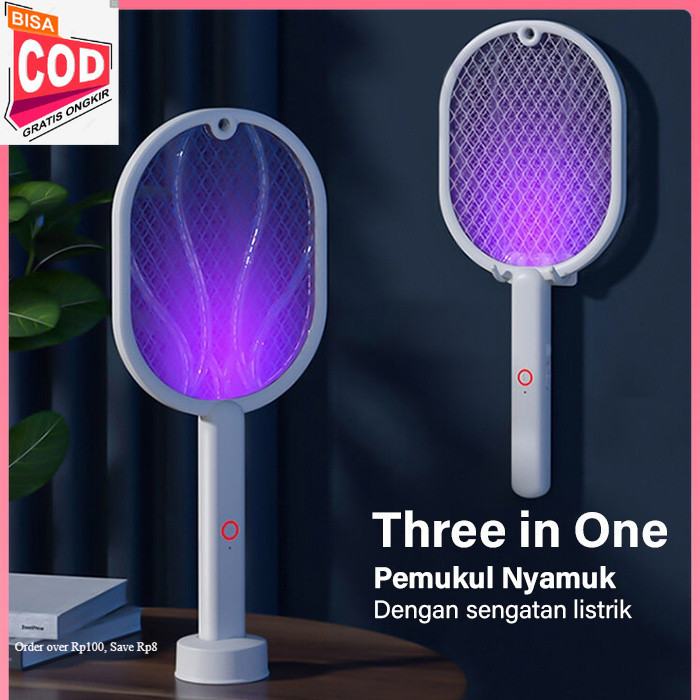 Jual PERABOT Raket nyamuk insect killer Dapat digantung 2 in 1 canggih ...