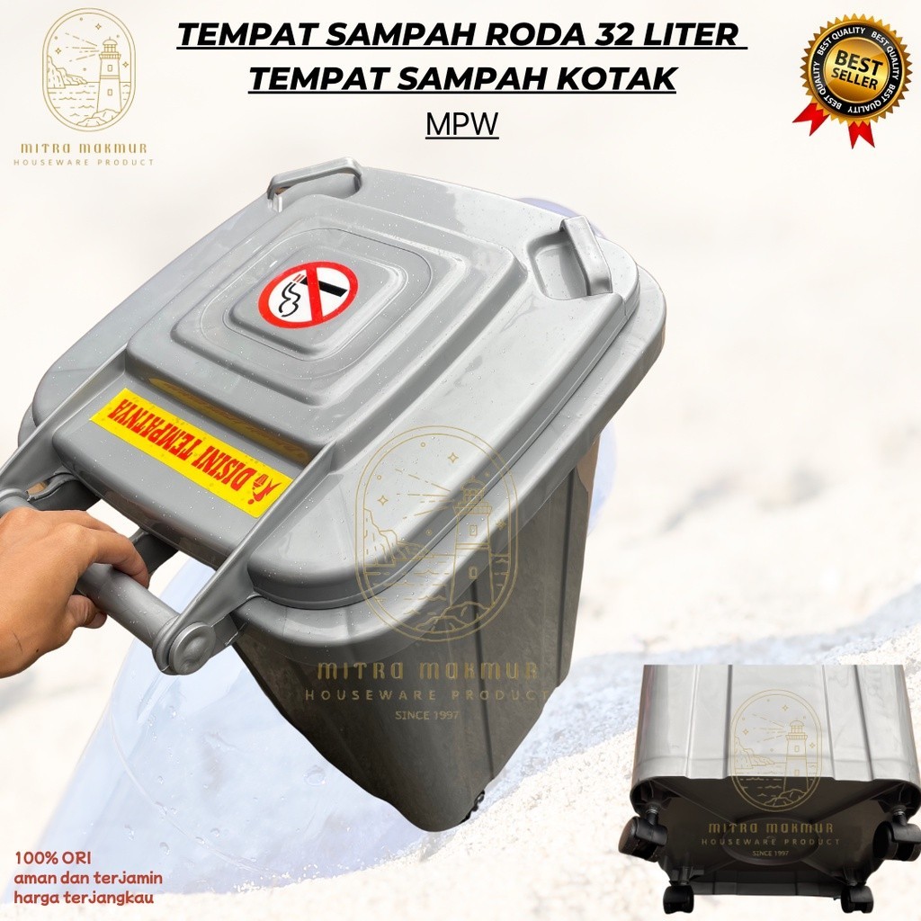 Jual FR62WS TEMPAT SAMPAH RODA 32 LITER MPW / TEMPAT SAMPAH MURAH ...