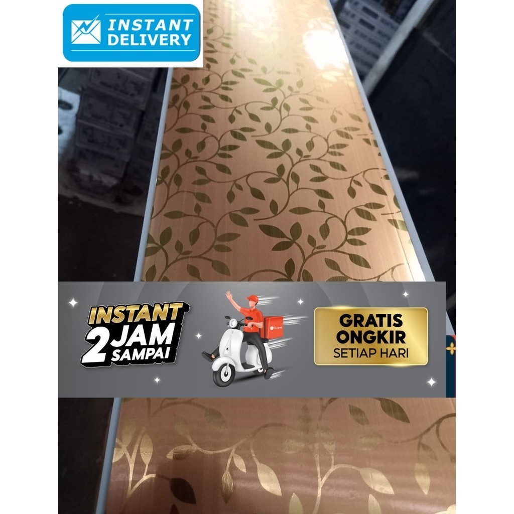 Jual Bahan Plafon pvc Panjang 4m Lebar 20cm isi 15 lbar | Shopee Indonesia