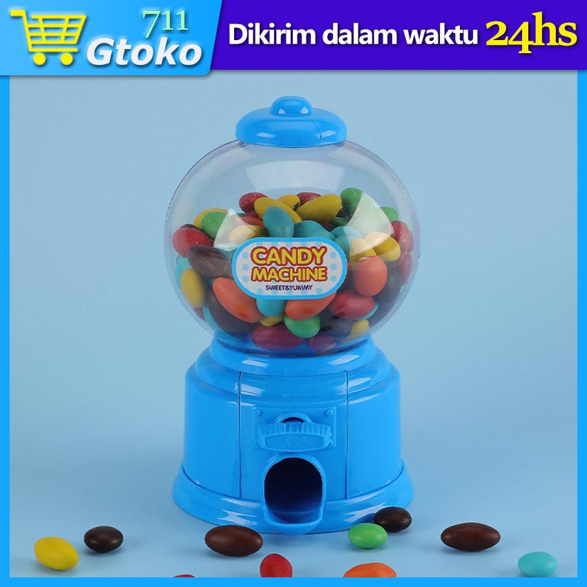 Jual Mainan Mesin Permen Anak Mini Candy Dispenser Machine Coin Bank ...
