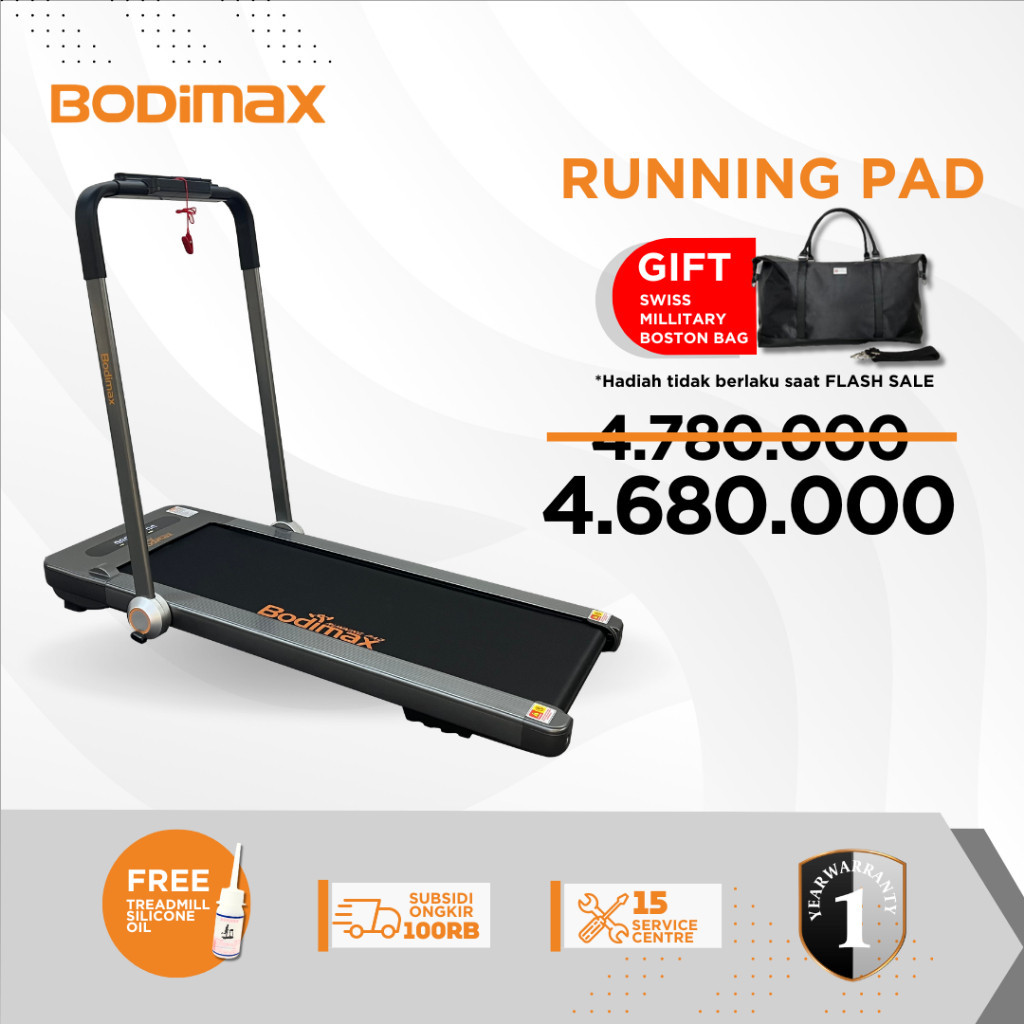 Jual BODIMAX DUAL PAD - New Running Pad Dual - Treadmill Elektrik ...