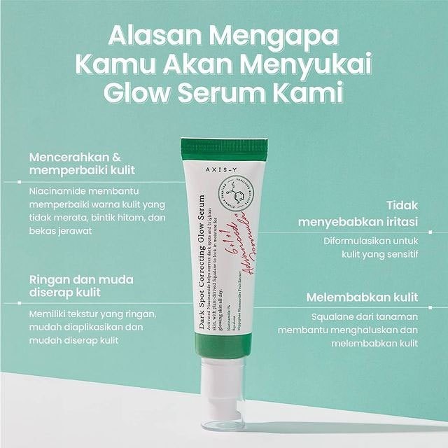 Jual AXIS Y Dark Spot Correcting Glow Serum Axisy Serum 50ml 100% ORI ...