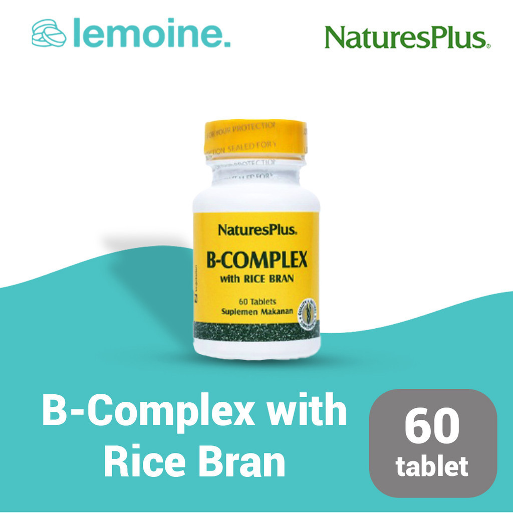 Jual Natures Plus Vitamin B Complex 60 Tablet with Rice Bran | Shopee ...
