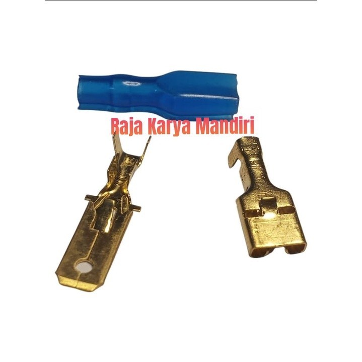 Jual TERMINAL SKUN KABEL GEPENG FEMALE MALE SOKET TERMINAL SEKUN MOTOR ...