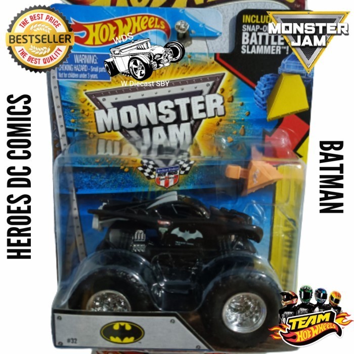 Jual Merci Hot Wheels Monster Jam MJ Heroes Batman DC Comics Team Flag ...