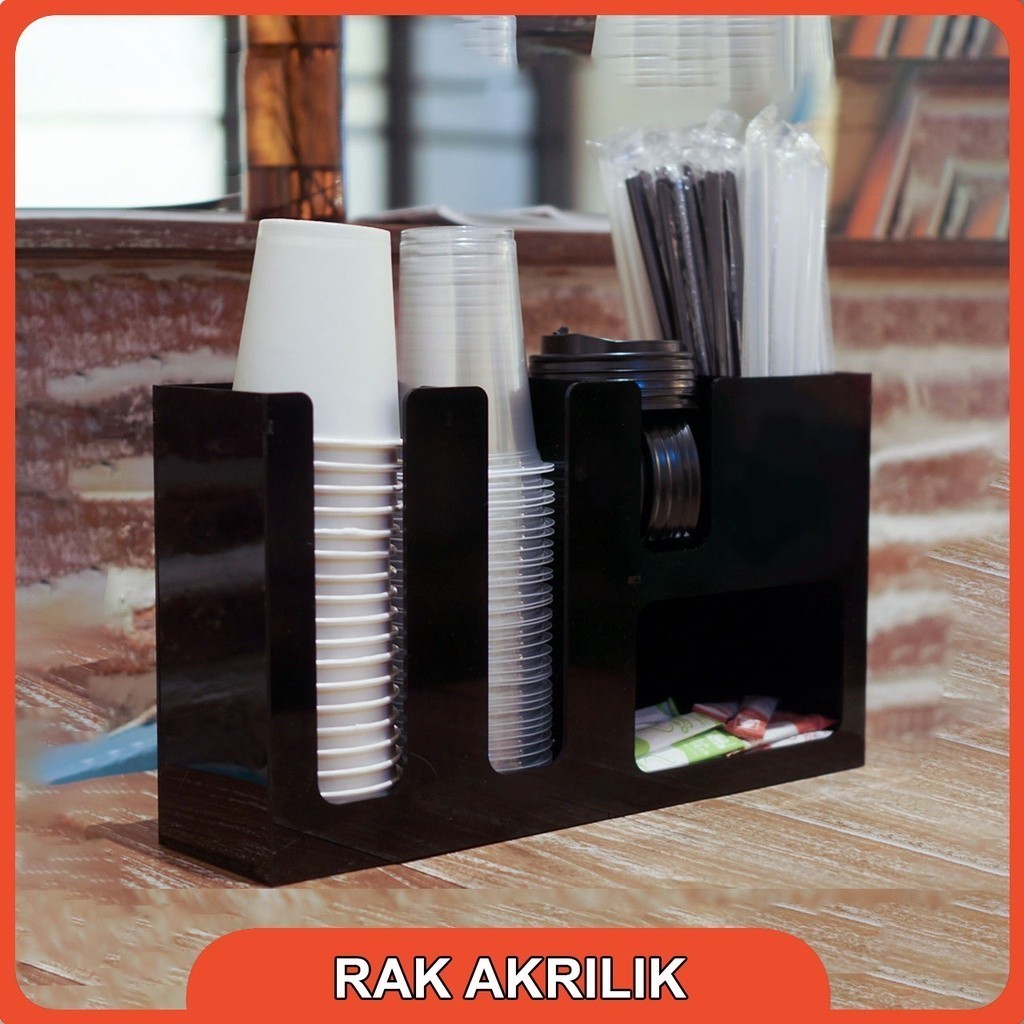 Jual Dapat costum Rak Akrilik Paper Cup Sederhana Complete Model A ...