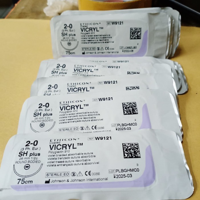 Jual Vicryl 2.0 W9121. benang operasi | Shopee Indonesia