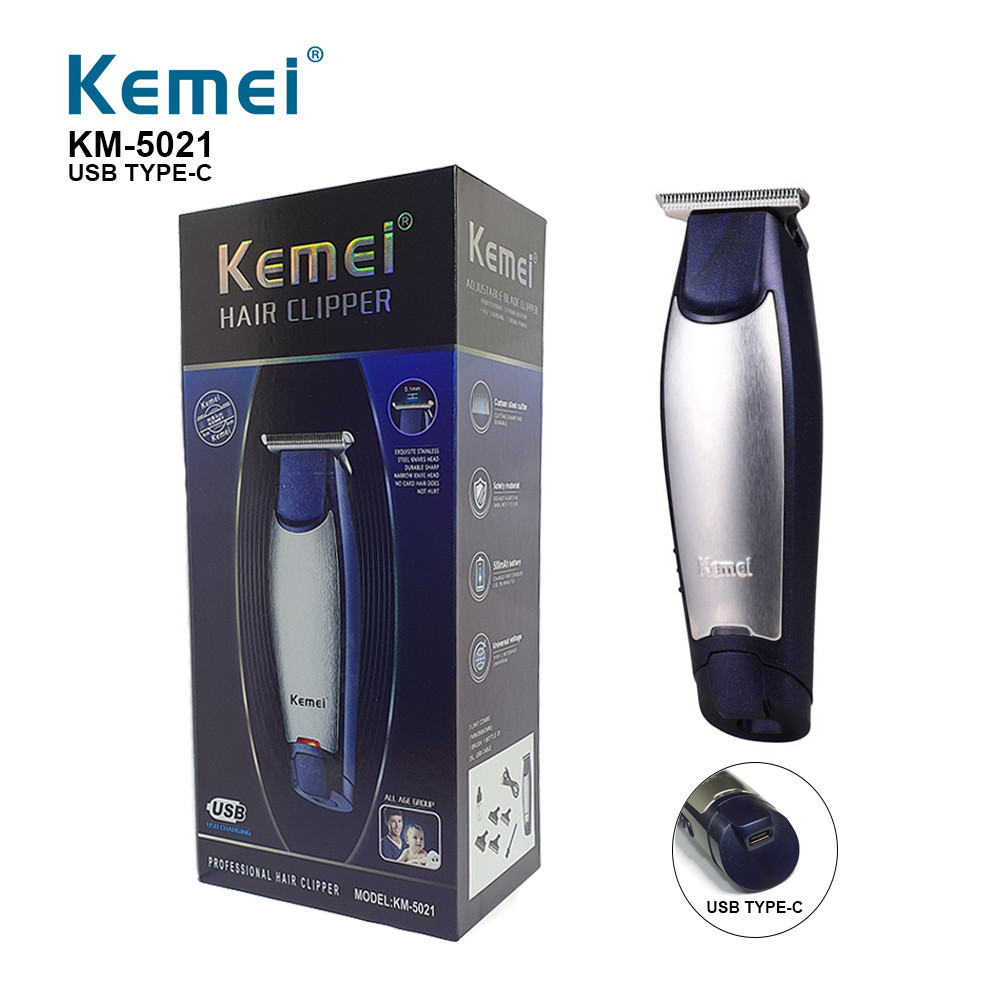 Jual Kemei KM-5021 Hair Clipper Cordless Dual DC Charger Port Kemei 5021 Alat Cukur Rambut Type ...
