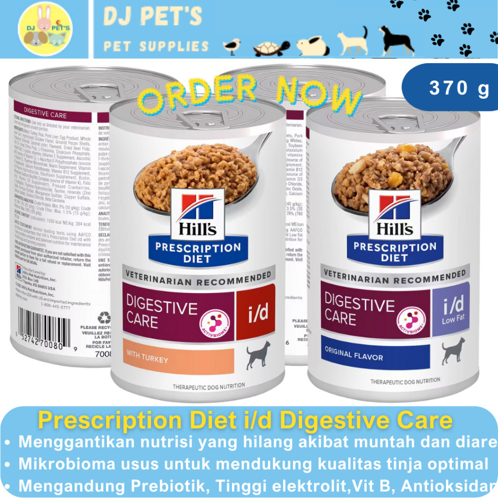 Jual Hill's Science Diet Prescription Diet Dog i/d Digestive Care 370 ...