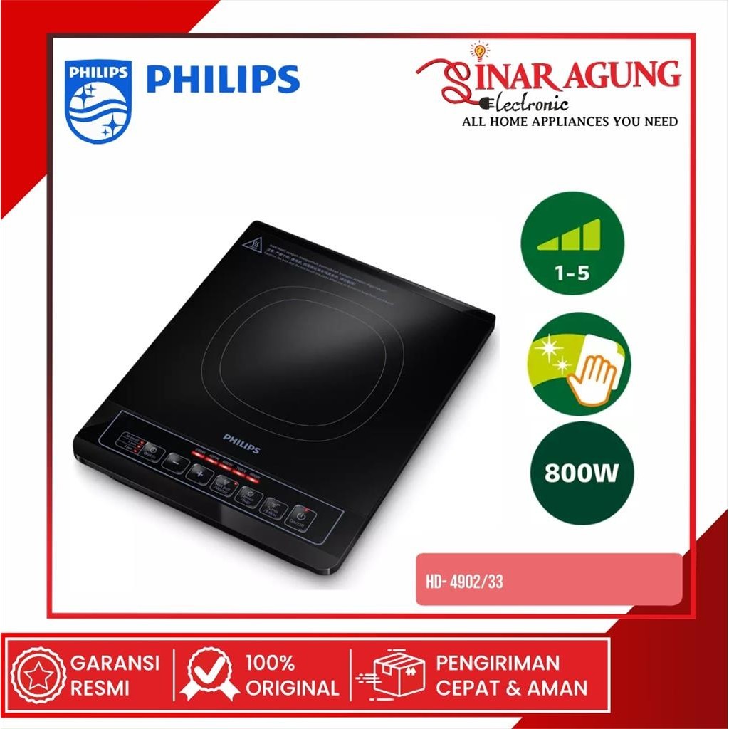 Jual PHILIPS HD4902 / HD-4902 KOMPOR INDUKSI LOW WATT - GARANSI RESMI ...