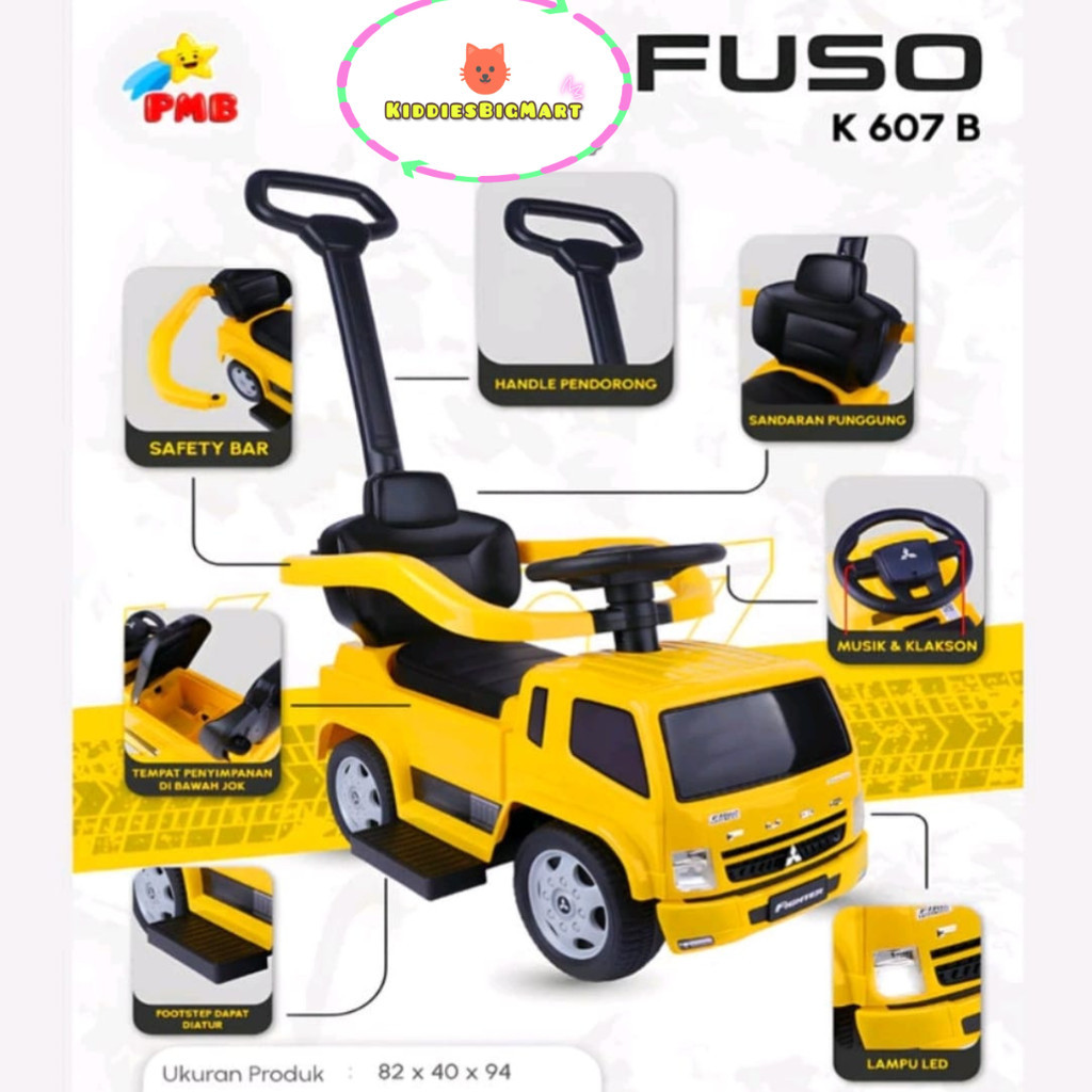 Jual Mainan Rideon Mobil Mobilan Doronngan Anak PMB K-607-B TOLOCAR ...