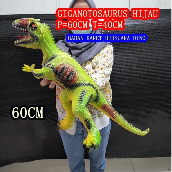 Jual Store_601 MAINAN DINOSAURUS GIGANOTOSAURUS 63CM DINO KARET SUPER ...