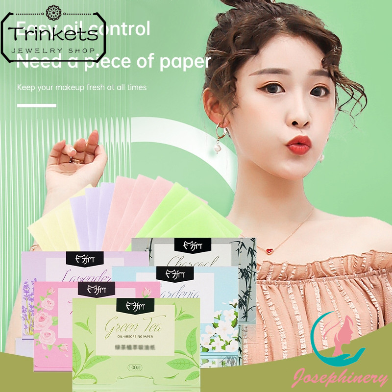 Jual [JO]100 Pcs/Set Kertas Tissue Wajah Penyerap Minyak 100 lembar ...