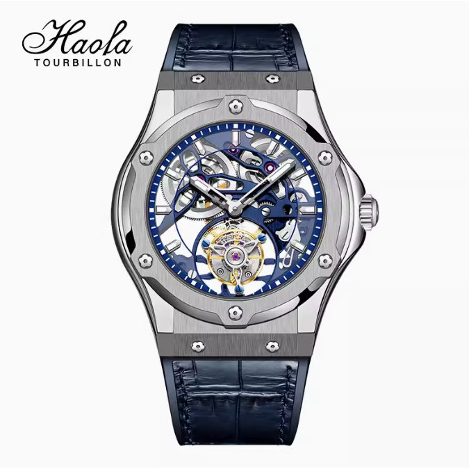 Jual ORIGINAL HAOFA 1916 DOUBLE BARREL TOURBILLON WATCH JAM TANGAN PRIA ...