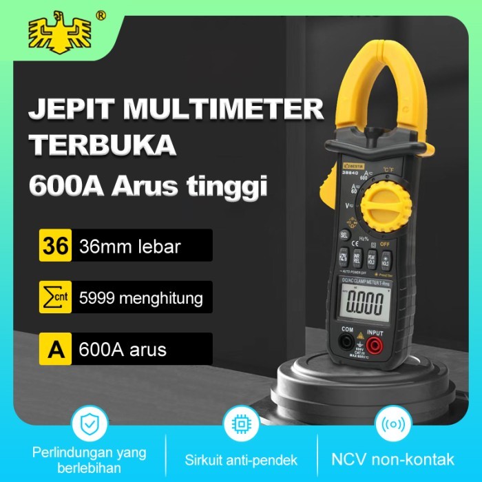 Jual Digital Clamp Multimeter Multitester Tang Ampere Kabel Tester Ukur ...