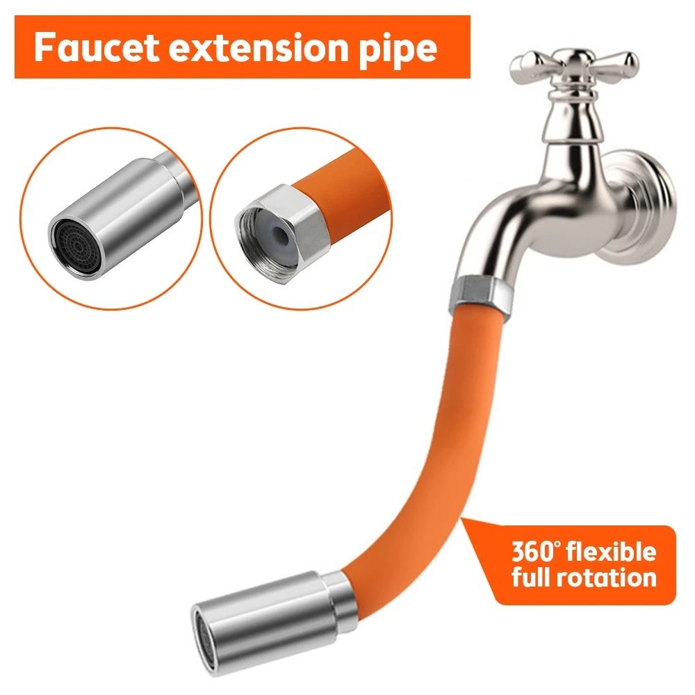 Jual Sambungan Kran Air Flexible 20cm 30Cm Faucet Extender Universal ...