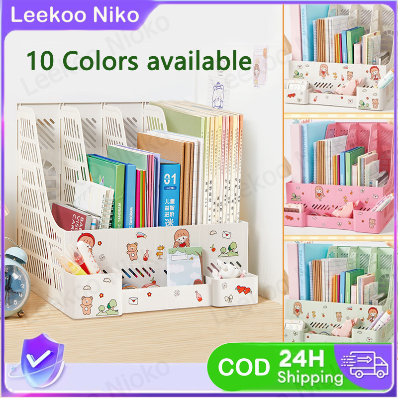 Jual 4 Warna Rak File Desktop Pengatur File Kotak File Keranjang File ...