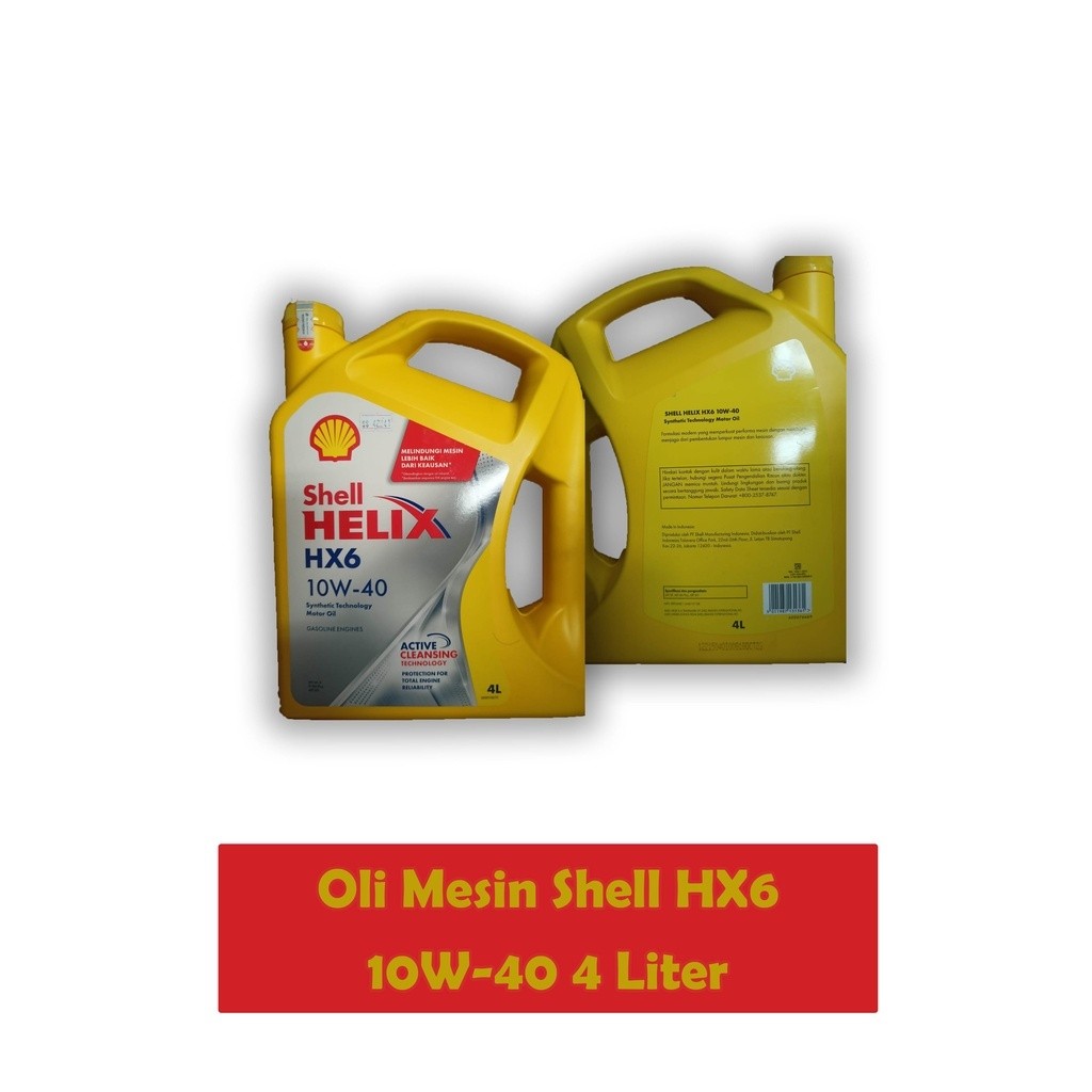 Jual Oli Mesin Shell Helix HX6 10W-40 lt Galon DISTRIBUTOR RESMI SHELL ...